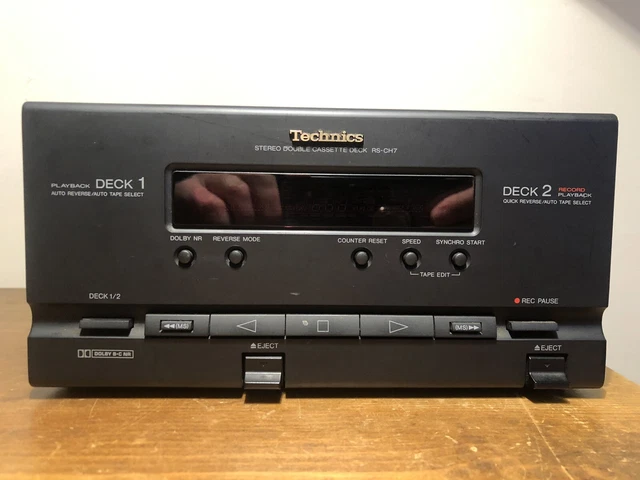 TECHNICS RS-CH7 STEREO Double Cassette Deck Fully Working £39.99 ...
