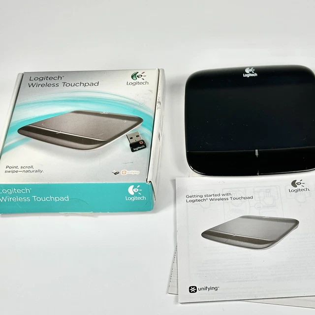 LOGITECH WIRELESS TOUCHPAD 910-002345 Original Box and USB Unifying ...