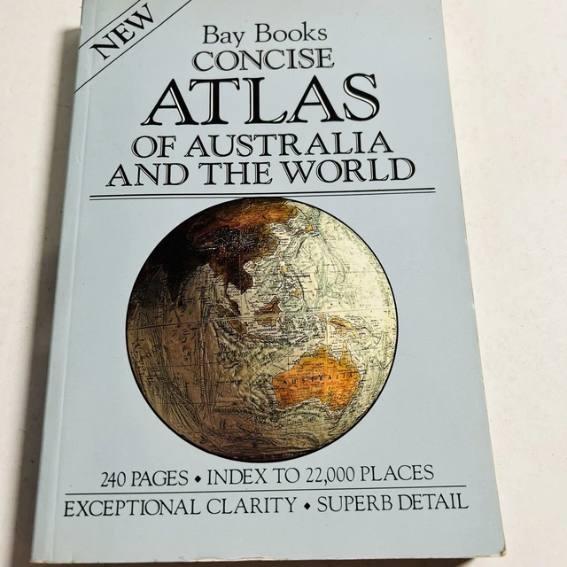 BAY BOOKS CONCISE Atlas of Australia and the World $20.00 - PicClick AU