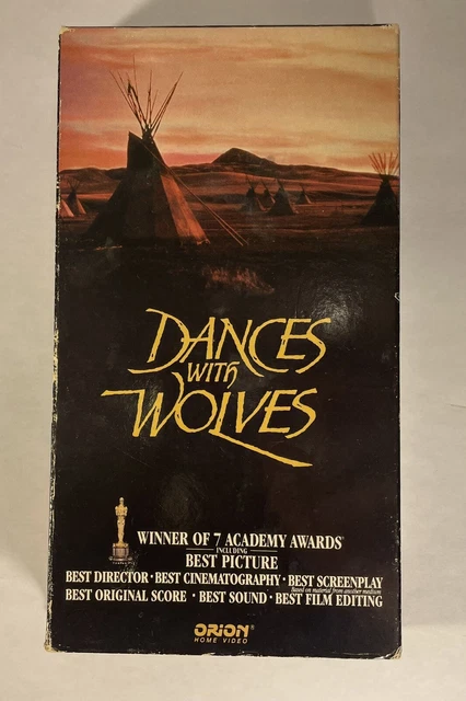 DANCES WITH WOLVES VHS Orion Home Video Kevin Costner Western £5.42 ...