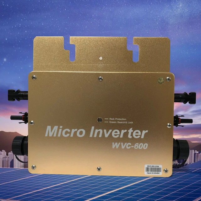 MODULO INVERTER SOLARE micro fotovoltaico inverter microinverter 600 Watt oro IP65! EUR 114,88 ...