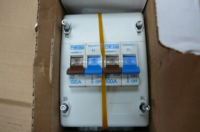 PROTEUS 100A ISOLATOR 4 POLE Electricity Meter Isolator Switch PEAK ...