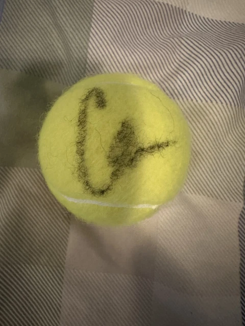 SIGNED CARLOS ALCARAZ Wilson US Open Tennis Ball Wimbledon Australia ...