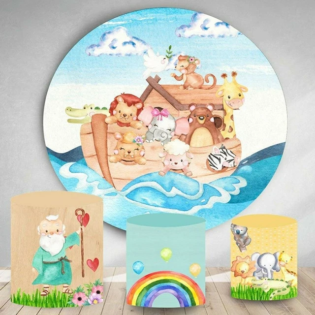 CUTE ANIMALS AND Sea Round Happy Birthday Backdrop $37.90 - PicClick AU