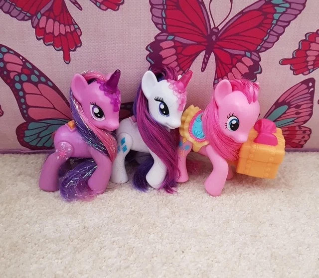 MY LITTLE PONY G4 Rare Shine Bright Rarity, Pinkie Pie & Twilight ...