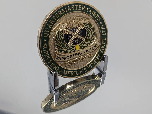 AUTHENTIC US ARMY Quartermaster Corps Challenge Coin #655 £144.73 ...