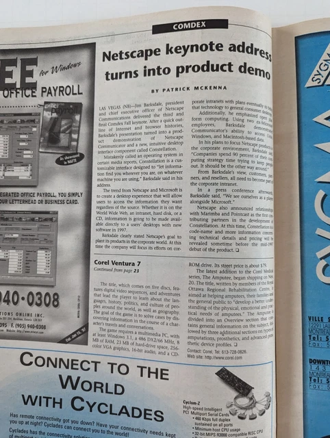 VINTAGE MAGAZINE COMPUTER Paper Computer Info Resource January 1997 £10 ...