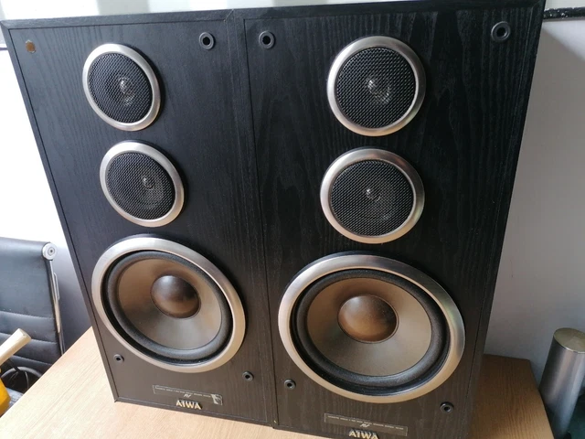 AIWA SX-E91 SPEAKERS 3 Way Large Bass Reflex System 150 Watts £99.99 - PicClick UK