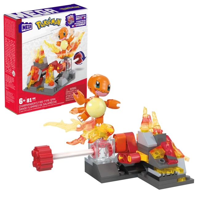 MEGA POKÉMON ACTION Figure Building Toys, Charmander's Fire-Ty ...