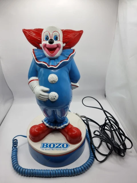1988 VINTAGE BOZO The World's Most Famous Clown Telephone £42.32 ...