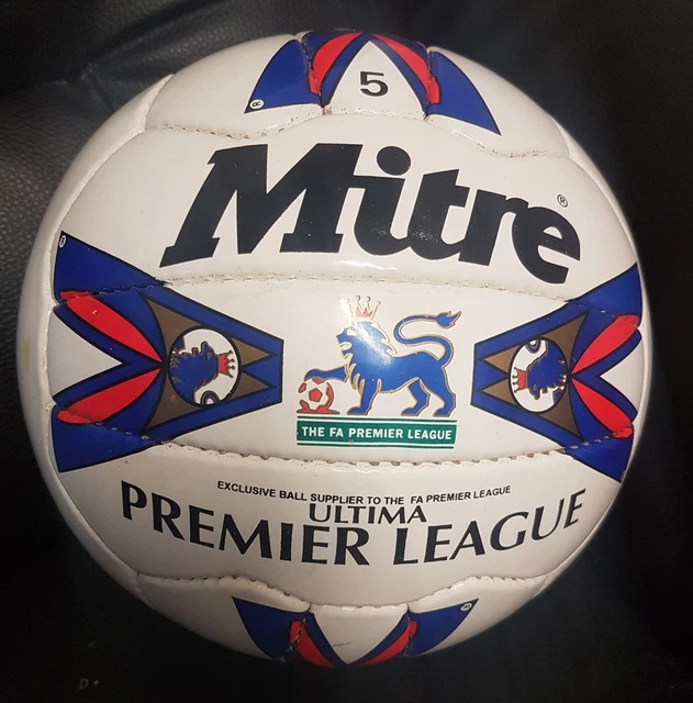 VINTAGE MITRE PREMIER League Football - 1998 - Original Ball - Size 5 ...