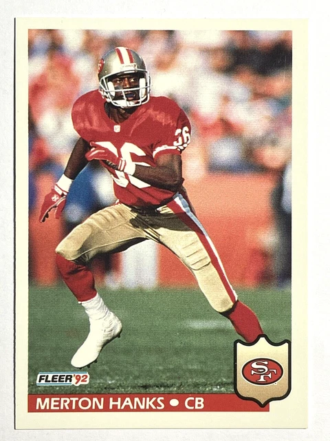 CARTE DE FOOTBALL Merton Hanks San Francisco 49ers, Seahawks 1992 #378 ...