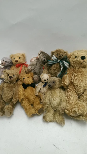COLLECTION OF VINTAGE Teddy Bears, Herman, Fieldfayre, Beechwood + More ...
