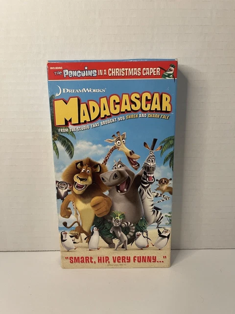 MADAGASCAR VHS TAPE 2005 DreamWorks Late Release Ben Stiller Chris Rock ...