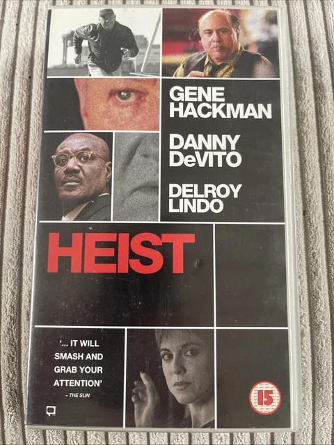HEIST MOVIE, VHS Video Tape, Gene Hackman, Danny Devito Great Condition ...