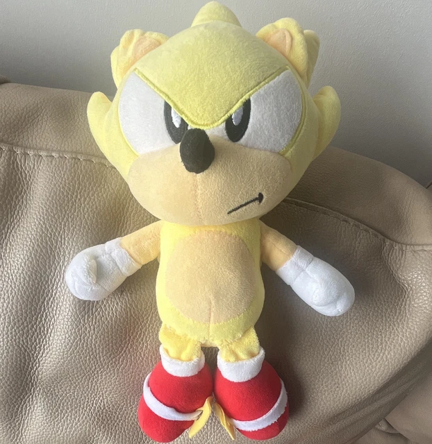 SONIC THE HEDGEHOG Golden Sonic Plush Soft Toy Small 30cm Washable ...