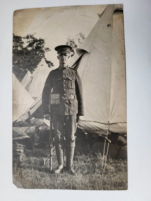 VINTAGE WW1 LIGHT Infantry Corporal Soldier Photo Postcard £18.81 ...