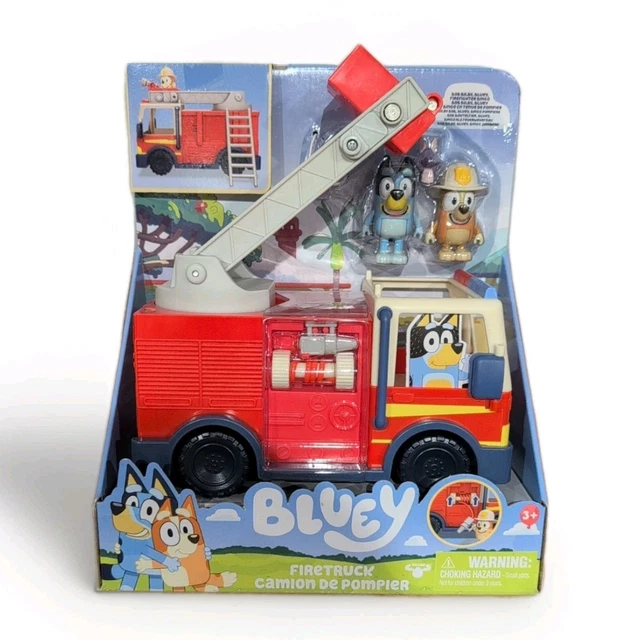 BLUEY FIRETRUCK & Ladder Fire Engine With Firefighter Bingo and Bob ...