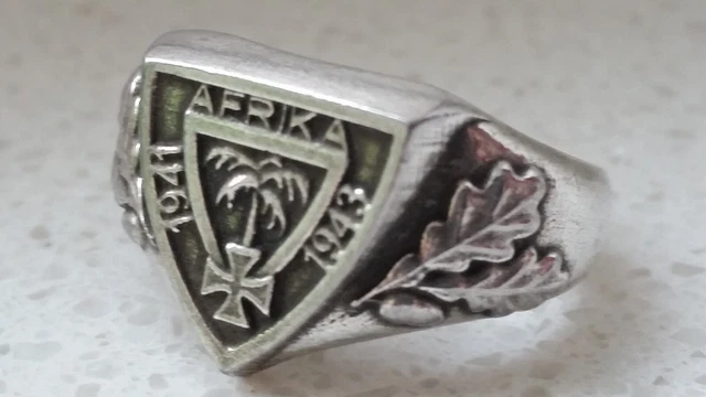 DAK RING-DEUTSCHES AFRIKA Korps, Ritterlich im Krieg,wachsam für den ...