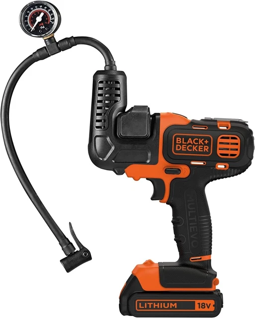 BLACK+DECKER - MULTIEVO Inflator-Compressor Head - Inflation Capacity ...