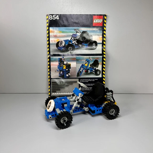SET LEGO TECHNIC vintage 854: Go-Kart COMPLETO di istruzioni *SENZA ...
