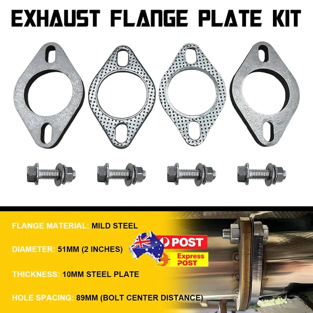 2 Inch Exhaust Flange Plates And Gaskets, APS200K Flange Kit Exhaust ...