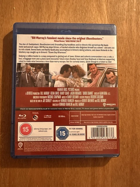 QUICK CHANGE BLU Ray Warner Archive Bill Murray £8.44 - PicClick UK