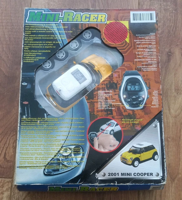 NEW-RAY TOYS 2001 Mini Cooper car, Mini-Racer Wrist Watch Control RC ...