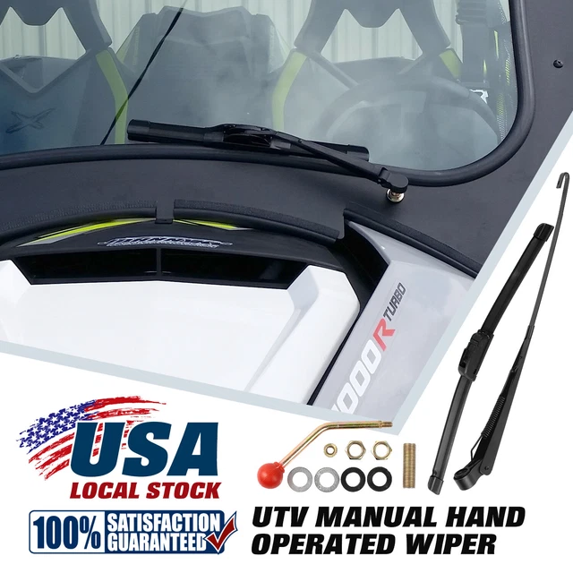 Utv Manual Hand Operated Windshield Wiper Kit