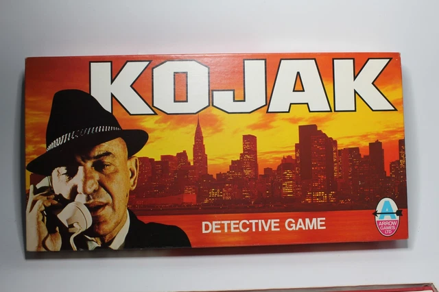 VINTAGE RETRO TV Series 1975 Kojak Detective Board Game - VGC Complete ...