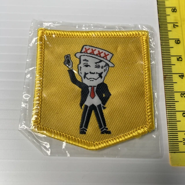 VINTAGE MR FOUREX XXXX Beer Cloth Patch (Still New in Packet) + FREE ...