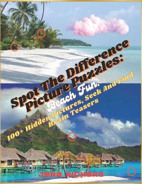 SPOT THE DIFFERENCE Picture Puzzles: Beach Fun.: 100+ Hidden Pictures ...