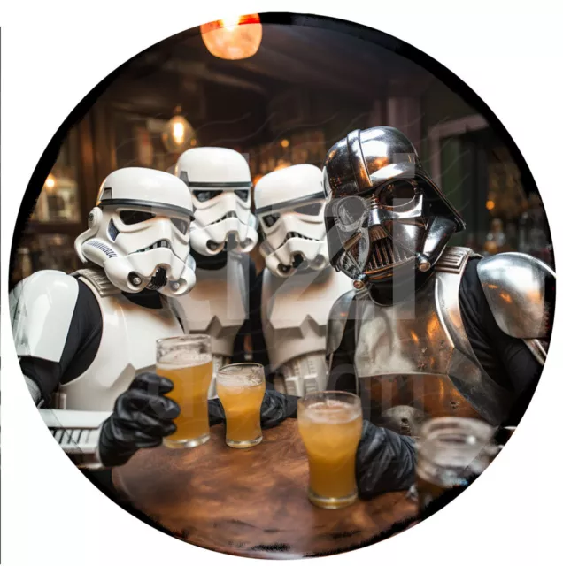 WOODEN PLAQUE SIGNS Bar Man Cave fun Star Wars Stormtroopers Darth ...