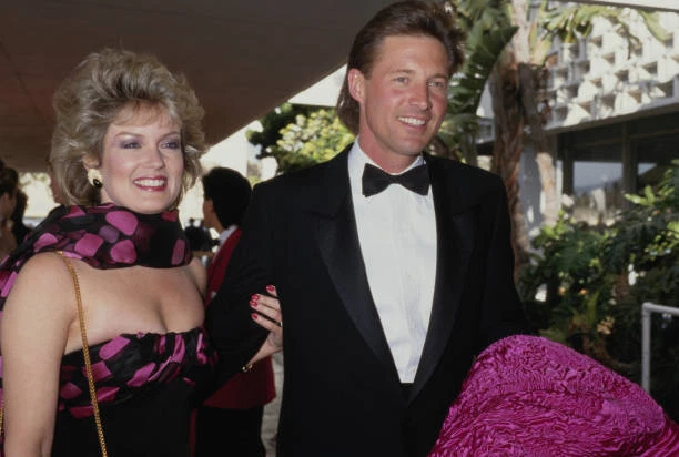 AMERICAN ACTRESS MARY Hart and American actor Bruce Boxleitner 1987 OLD ...
