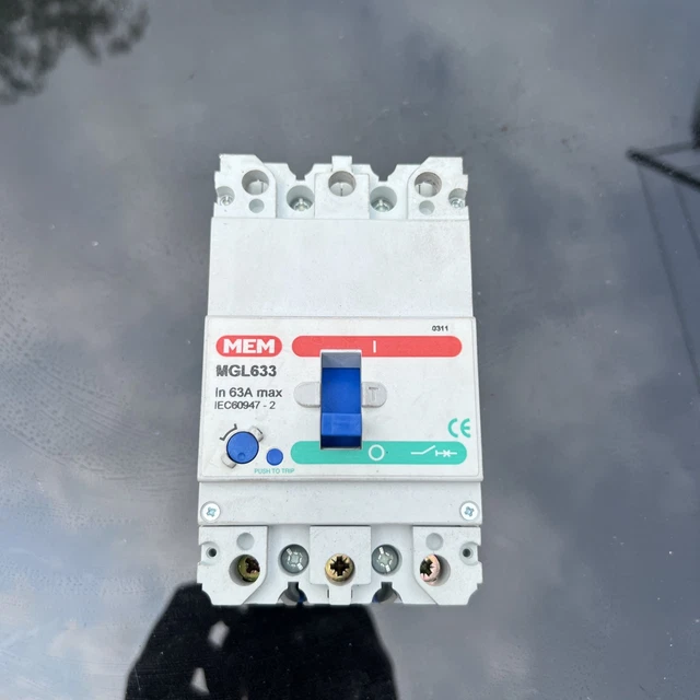 MEM MGL633 / TLG633 Panelboard MCCB 63A 3P 415V 16kA Bill Memshield 2 ...