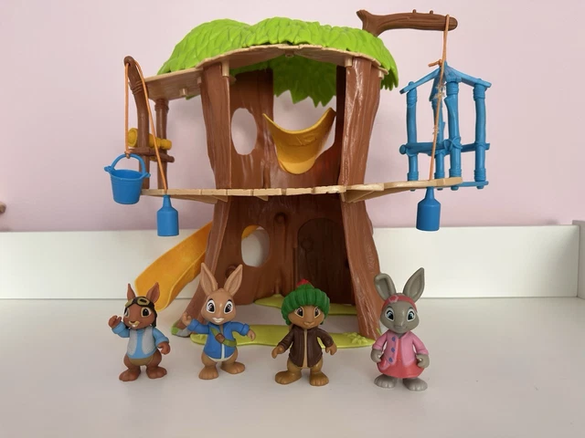 PETER RABBIT TREEHOUSE Playset with Figures - Cbeebies - Easter gift £ ...