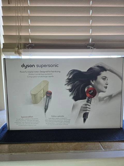 DYSON SUPERSONIC IRON/RED with Gold Case Special Edition 323659-01 $300 ...