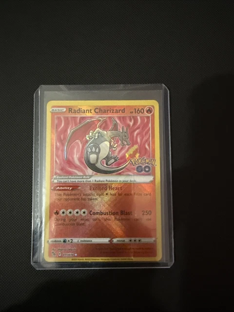 011/078 RADIANT CHARIZARD : Radiant Rare Foil Card Pokemon GO Trading ...