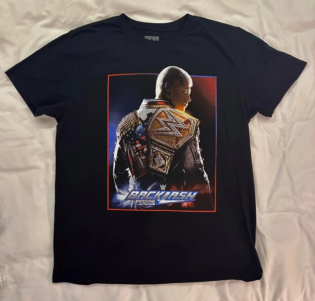 WWE BACKLASH FRANCE 2024 Unworn 'I Was There' Large Cody Rhodes ...