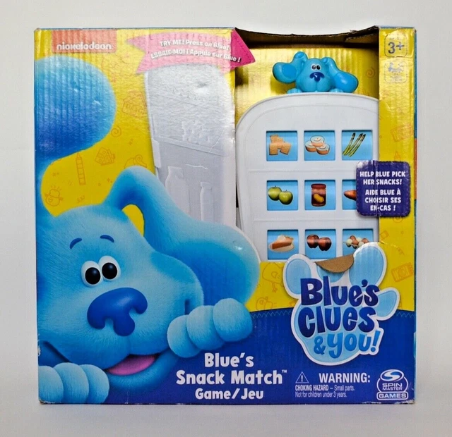 NICKELODEON BLUE'S CLUES & You! Snack Match Game Matching Board Game 3 ...