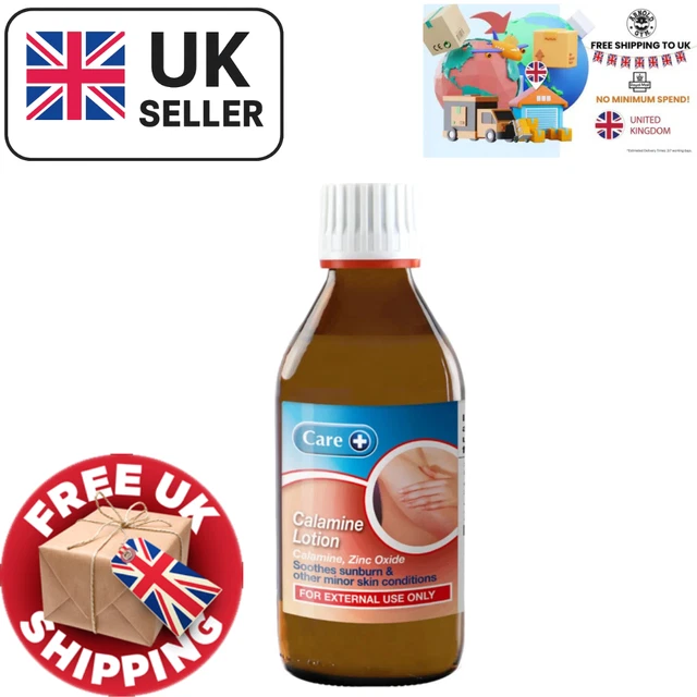 CARE CALAMINE LOTION 200ml for Skin Rash, Red or Itchy skin, Sunburn ...