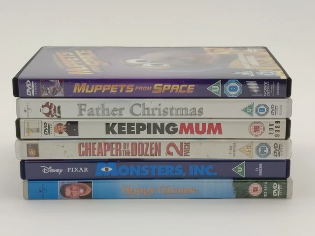 DVD BUNDLE HAPPY Gilmore, Muppets From Space, Monsters Inc, Etc £12.50 ...