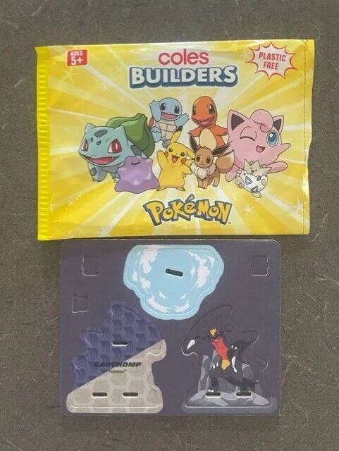 COLES POKÉMON BUILDERS 2024 Collectable Figure card Garchomp $1.00 ...