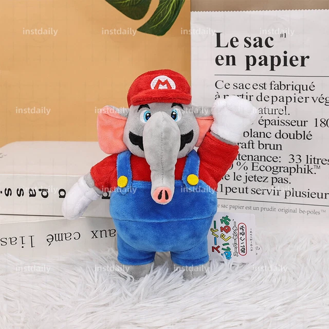 8& SUPER MARIO Bros Wonder Plush Elephant Mario Toys Soft Stuffed Doll ...