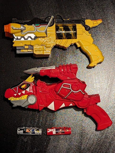 POWER RANGERS DELUXE Dino Charge T-Rex Super Charge Morpher & Charger ...