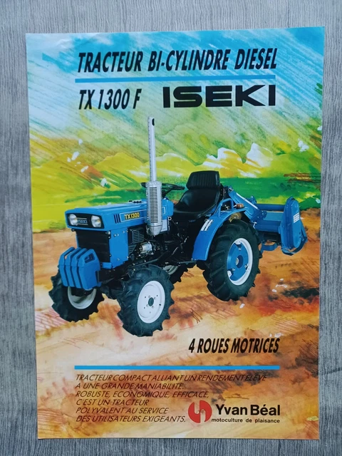 PROSPECTUS BROCHURE TRACTEUR Iseki Tx 1300 F EUR 1,75 - PicClick FR