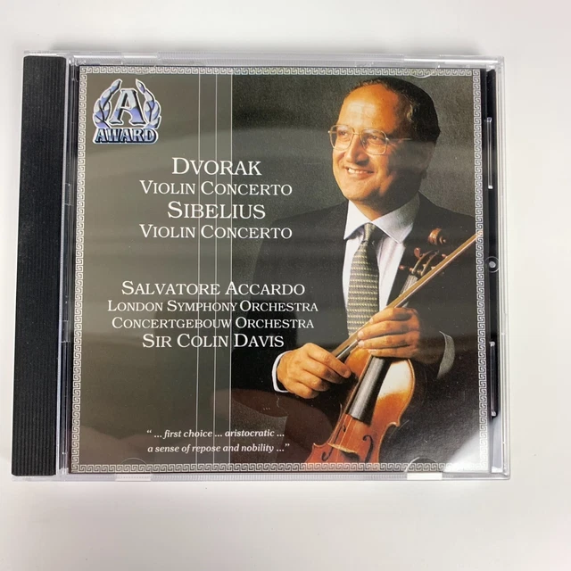 DVORAK SIBELIUS VIOLIN Concertos Salvatore Accardo Colin Davis (CD 1991 ...