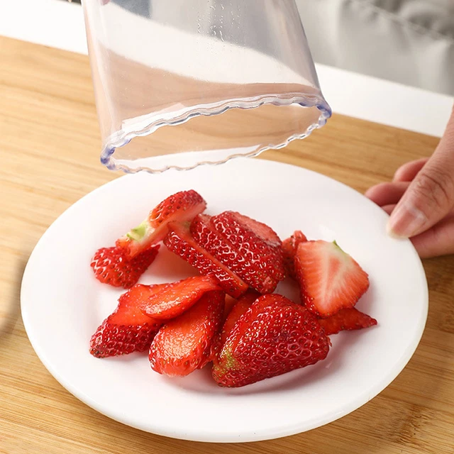 (BLACK)SLICING CUP STAINLESS Steel Safe With Push Plate Cutter Cup For ...