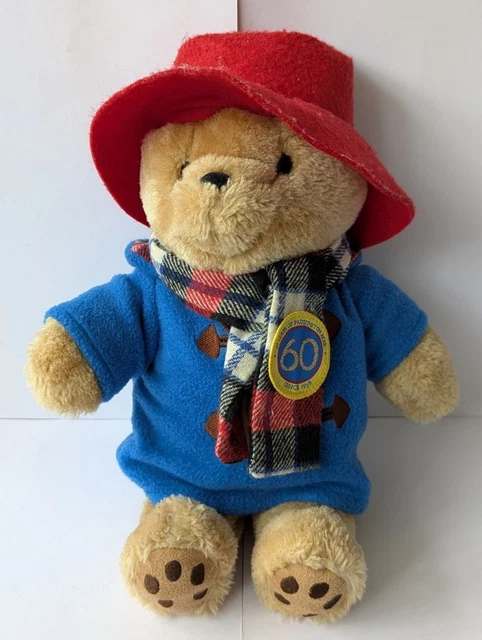 PADDINGTON BEAR 60TH Anniversary Soft Toy Plush 12" 2018 Great Condition £16.12 - PicClick UK