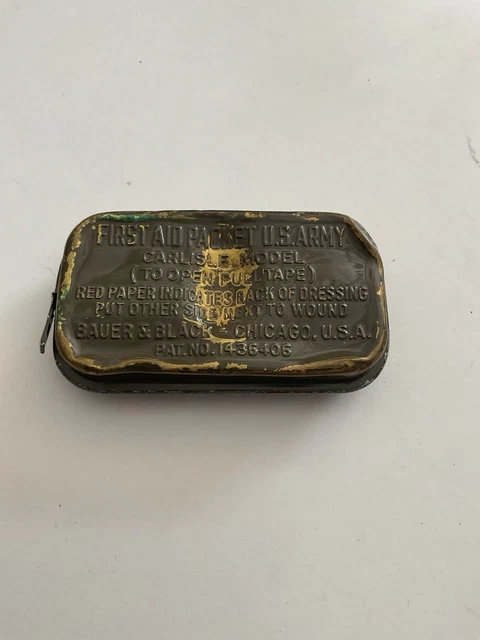 EXCEPTIONNEL US WW2 First Aid Packet Us Army Bauer & Black Original ...